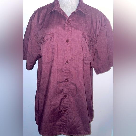 Retrofit | Shirts | Mens Maroon Button Upl | Poshmark